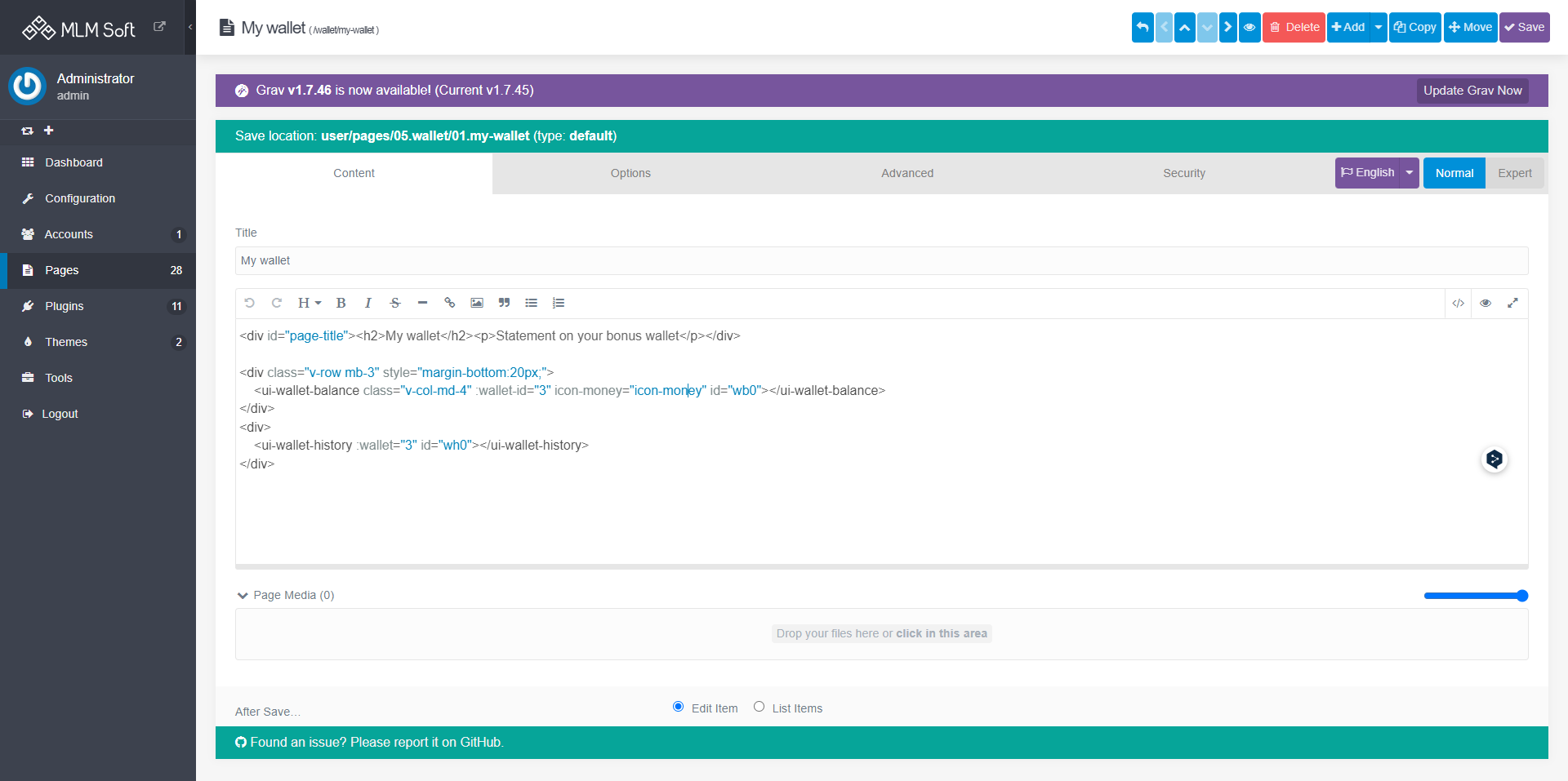 UI components styling – Customer Portal